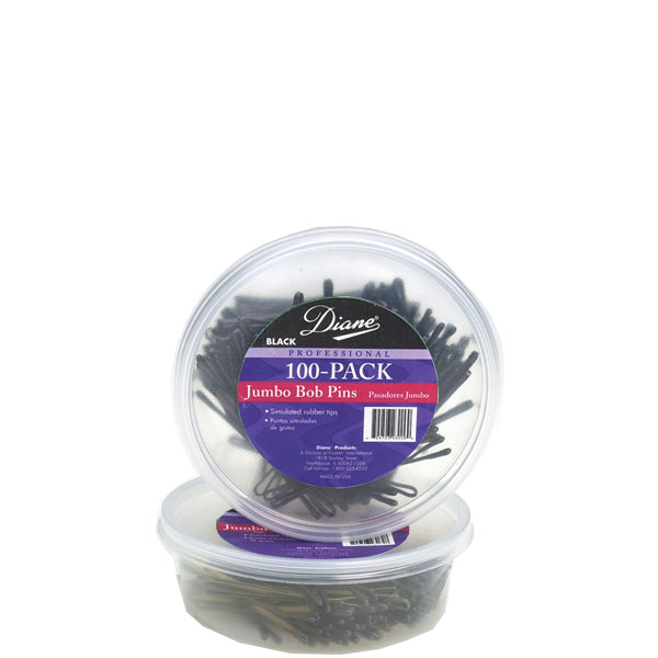 Diane #430 Professional Jumbo Bob Pins 100 Black :: beautyofnewyork.com